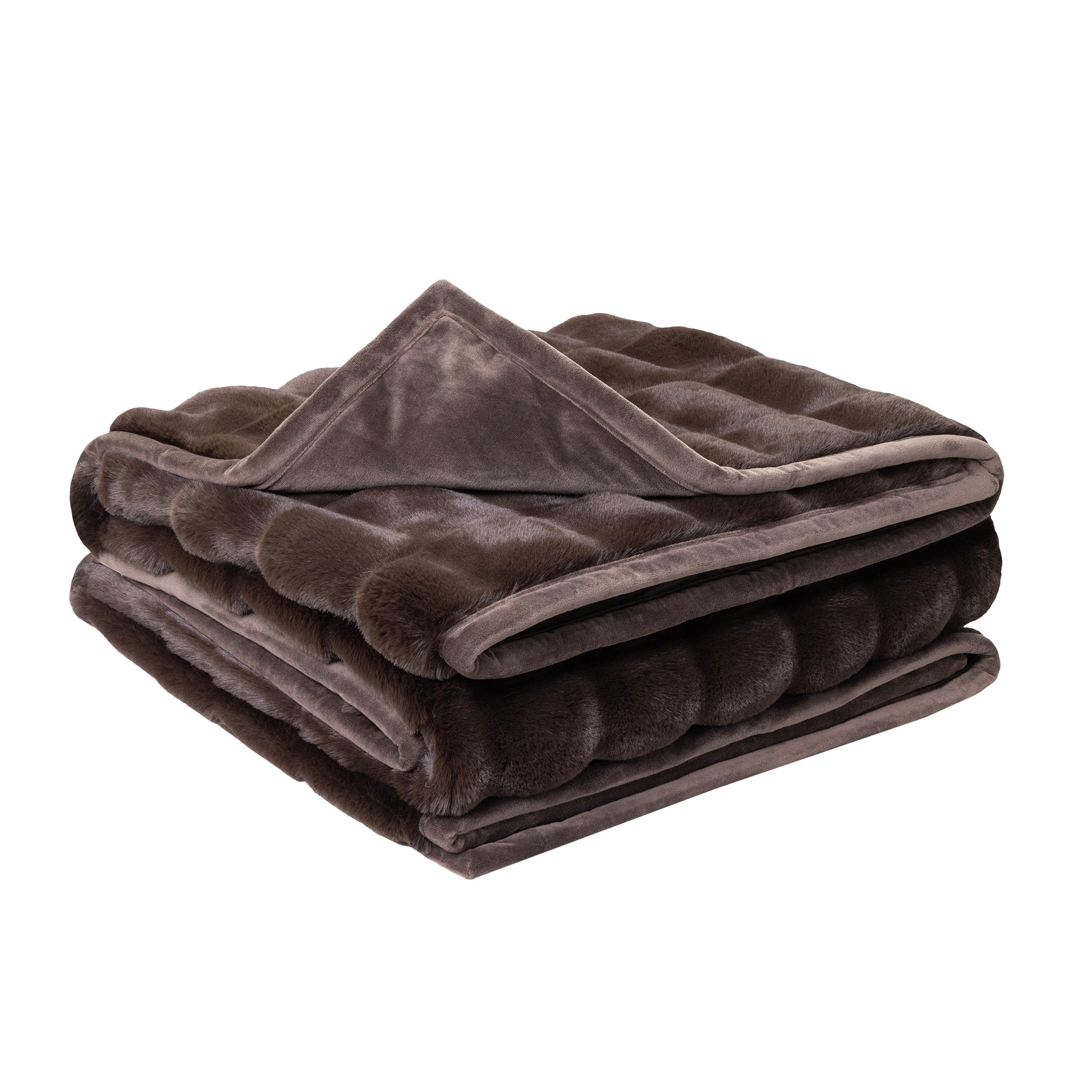 The Hearthside Faux Fur Throw - Chestnut – Mon Chateau